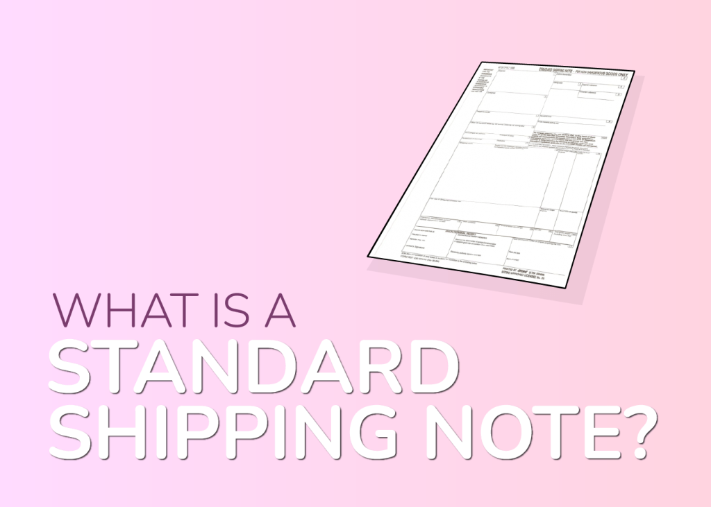 Standard Shipping Note (SSN): Meaning & PDF Template